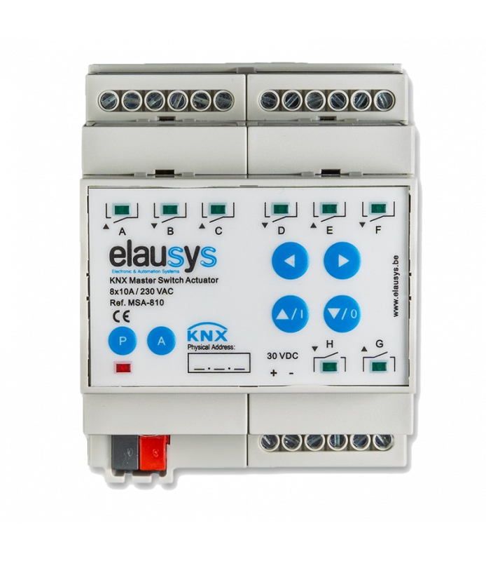 Master Switch KNX Actuator MSA 810 8x10A 230V Master Switch KNX Actuator MSA 810 8x10A 230V